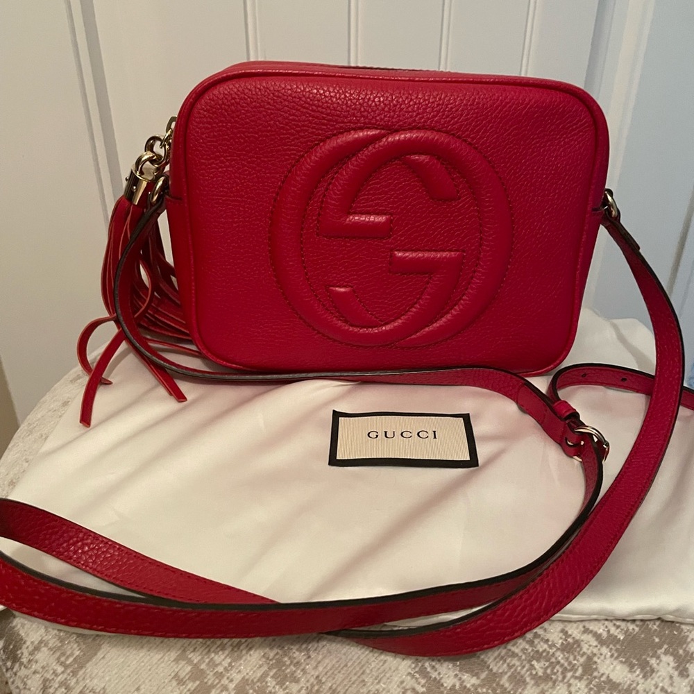 Gucci Red Disco Bag - Gem
